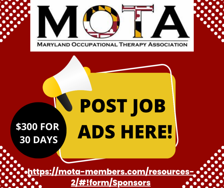 Job Board – Maryland Occupational Therapy Association